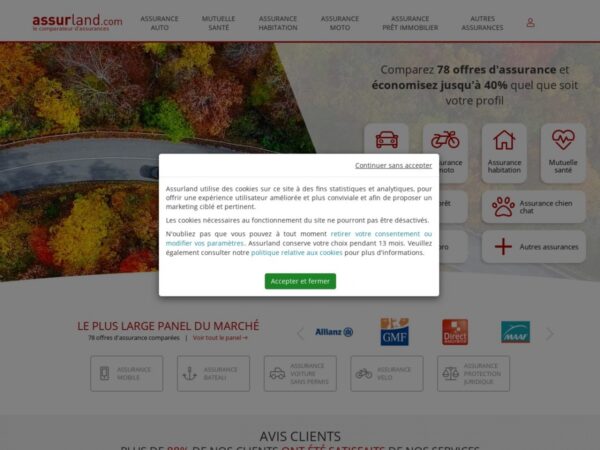Assurland - Avis & infos avec Boutiques en ligne
